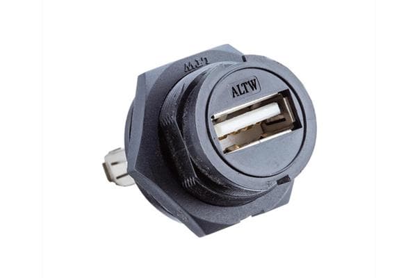 Usb, Type A 2.0, Plastic, 1.5a, Male Connector, Circular, 2 Points Lock ...