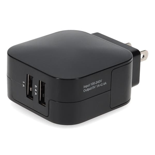Wall Plug To 2usb 5v 3.4a For Us Black - USAC22USB534A-C