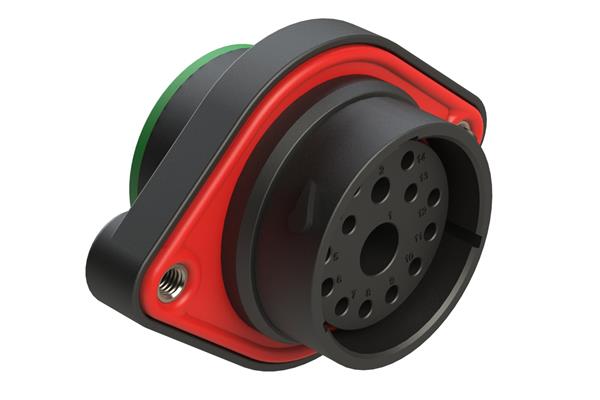 14 Position Panel Mount Recept - AHDP02-24-14SN-SRA