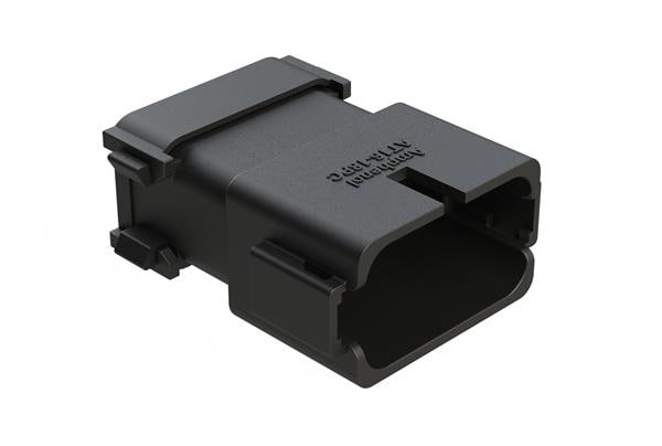 18 Position Receptac Cap, Keyed C, Black - AT16-18PC-K004