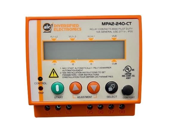 Motor Protection Analyser 208/220/240 Vac Ext. C/t - MPA2-240-CT