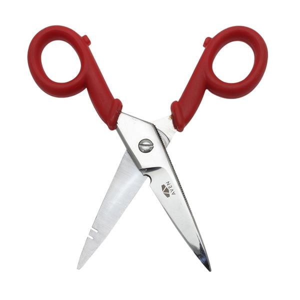 Electrician Scissors W/ Wire Stripping Slots & Plastic Grips - 11013