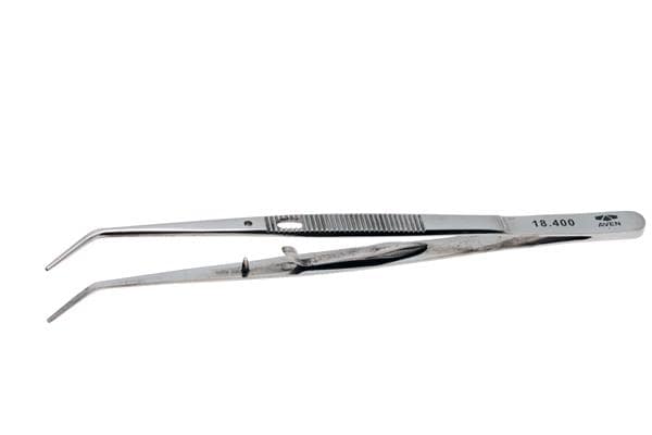 Aven College Forceps W/ Lock Bent Tips 6 Inches - 18400
