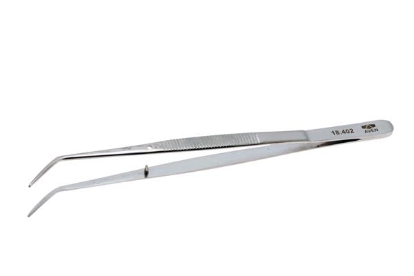 Aven College Forceps W/ Alignment Pin Curved Tips 6 Inches - 18402