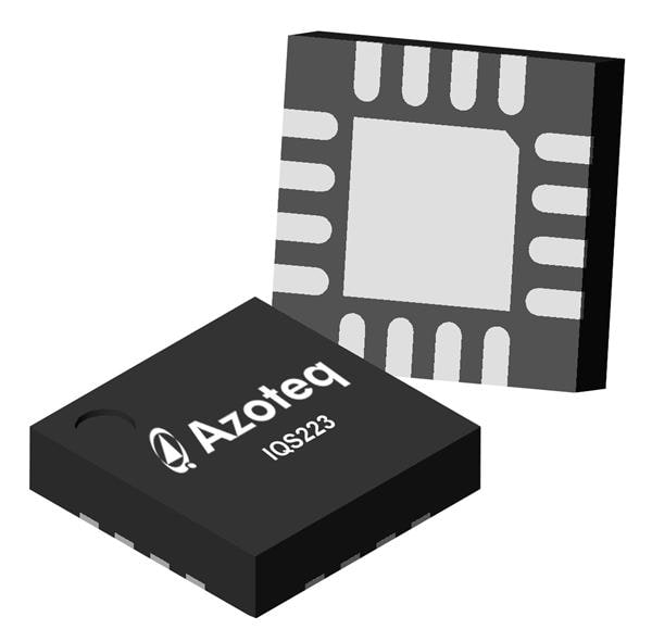 3 Ch Capacitive Sensor, Gpio-swip & Tap Only - IQS223-00000000-QNR