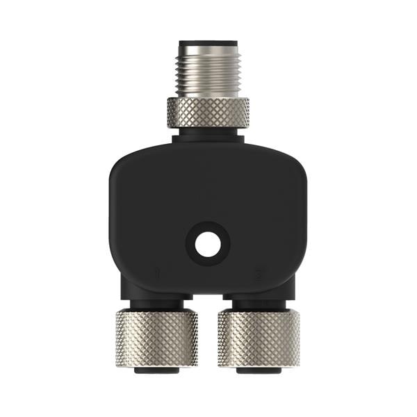 Splitter M12m To M12f And M12f Connectors; 5-pin, Non-shielded, Ip67 ...
