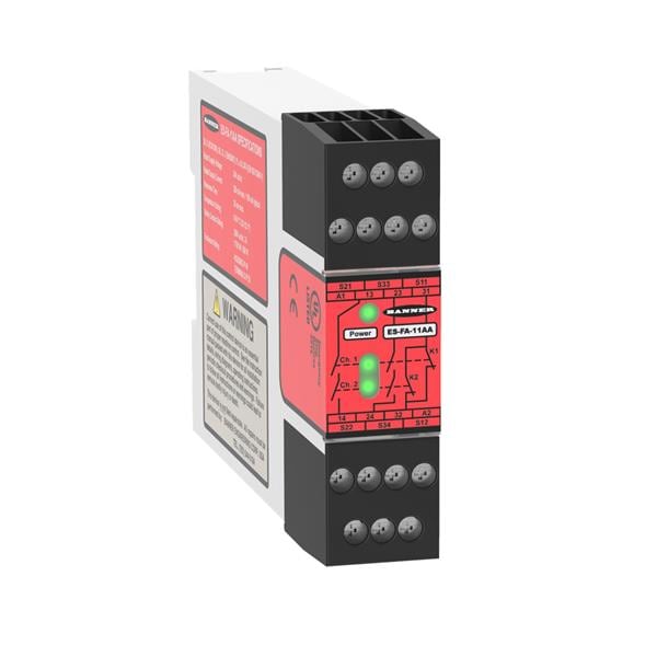 Safety Relay Module For E-stop/rope Pull/interlock; Supply Voltage: 24 ...