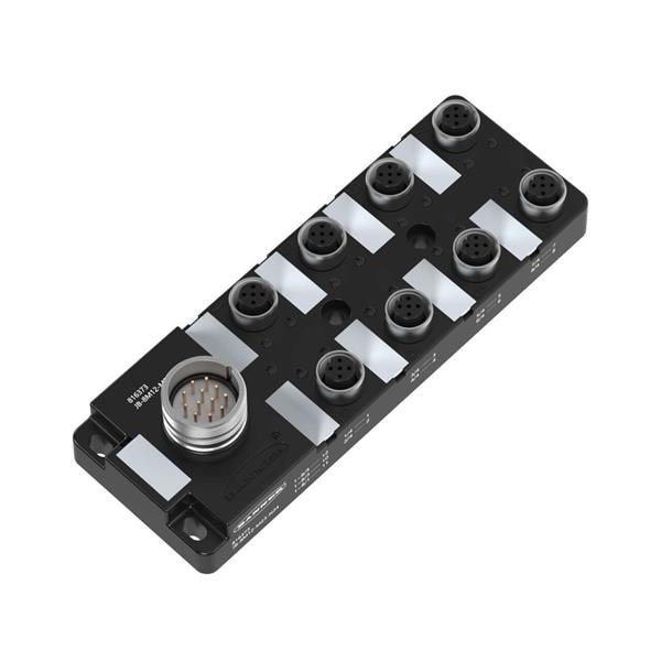 Junction Box 8 Port M12 8 Npn With M23 12-pin Hr; 8 Npn Signals, 1 ...
