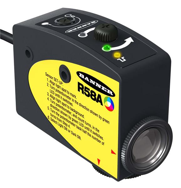 R58 A Register Mark Sensor; Input; 10-30 V Dc; Output: Bipolar; 1 Npn ...