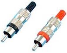 Mono Rca Plug Red Metal - 19-1207