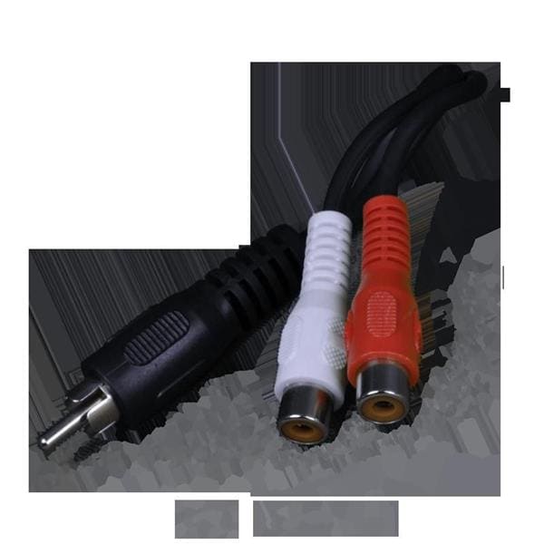 Rca Plug/jack Cable Y Adapter, 6 Inch - 19-1671P