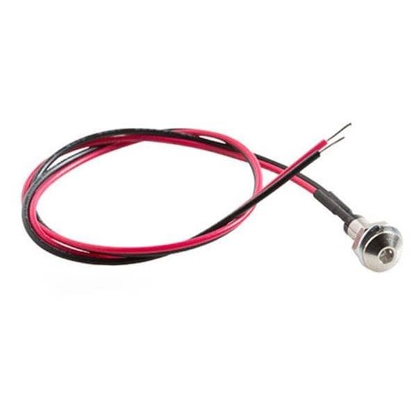 Standard Metal Panel Mount Indicators, 3mm Yellow Led With Tinted Lens ...