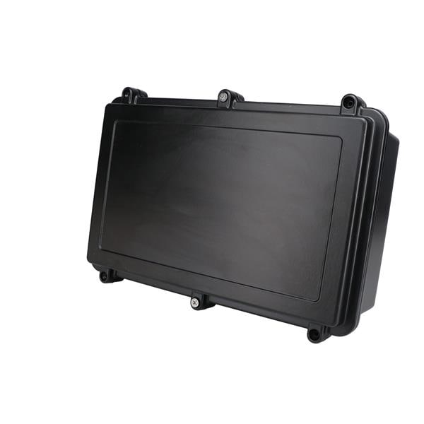 Aluminum Enclosure With Emi/rfi Shielding Gasket Black (10.8 X 6.8 X 3. ...