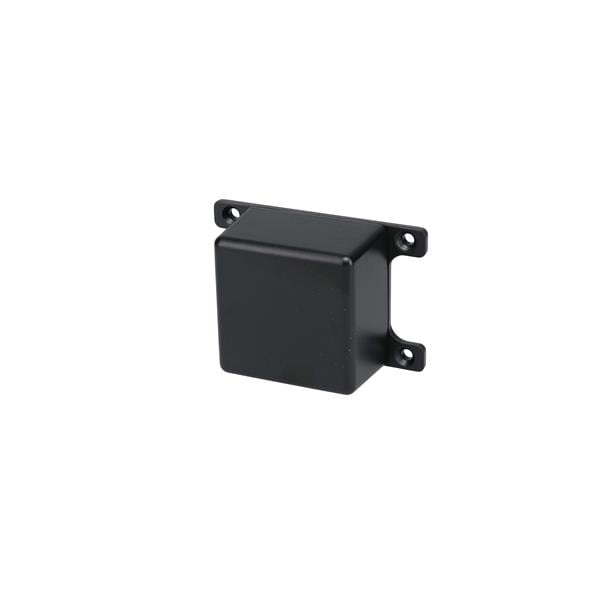 Econobox Diecast Aluminum Box, Mounting Bracket Cover Black (2 X 2 X 1.3 In) - CU-5470-B
