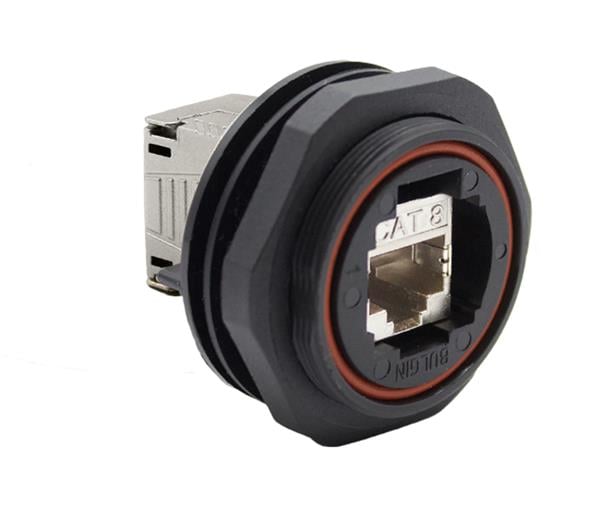 Cat 8 Coupler Keystone Rear Panel Mount Connector - PX0856/KS