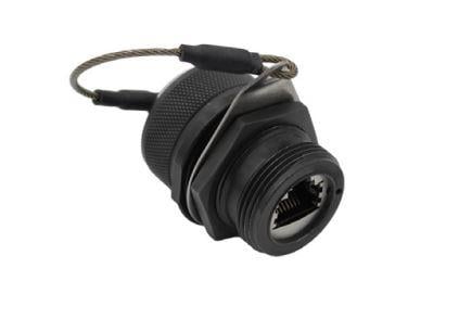 Black Electroless Nickel Aluminium Jam Nut Connector With Cap - Emi ...