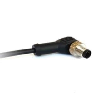 M12 Ra Overmould Flx Cbl Conn - PXPPVC12RAM05BCL010PVC