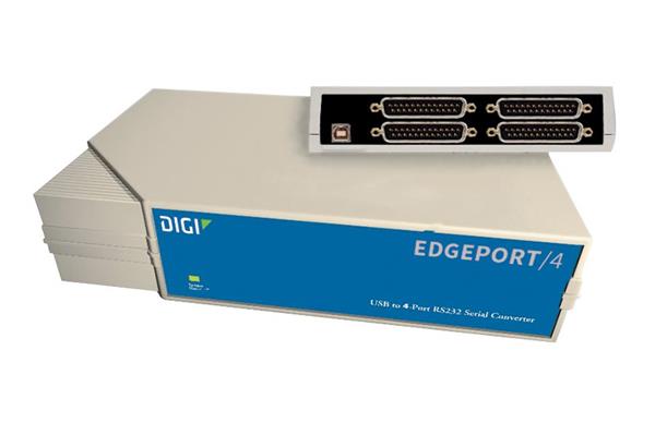 Digi Edgeport/4; 4 Port Db-25 Rs232 To Usb Converter (includes 1 Meter ...