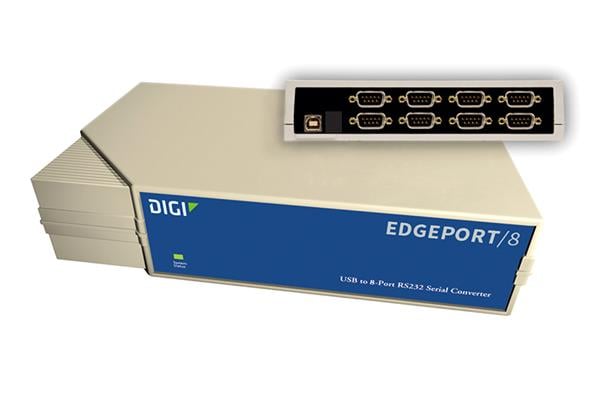 Digi Edgeport/8; 8 Port Rs232 Db-9 To Usb Converter; (includes 1 Meter ...