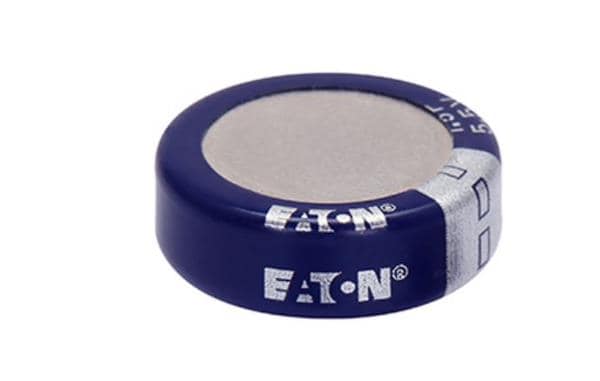 Eaton Supercapacitor, Kvr Coin Cell, 5.0v,1.5f,30ohm,horiz - KVR-5R0C155-R
