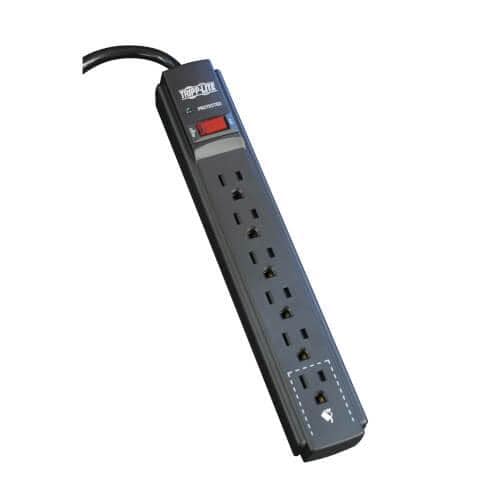 Blk Surge Protector 6 Outlet - TLP606B