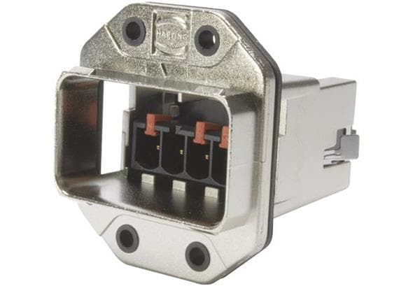 Han Pushpull Power L Mtl Pnl Fd Thru Set - 09354340311