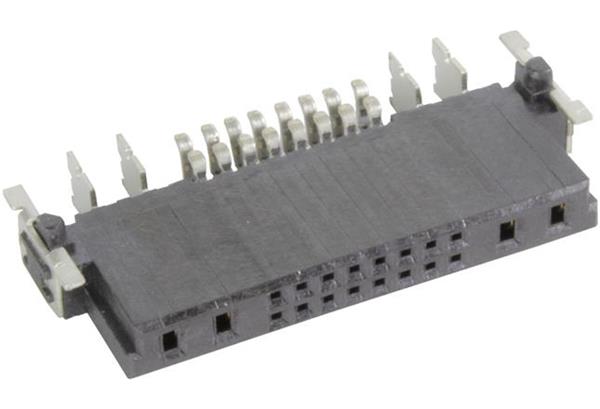 Har-flex Hybrid Angled Female, 4p+16s Pins, Smt, Pl1 - 15854162601000