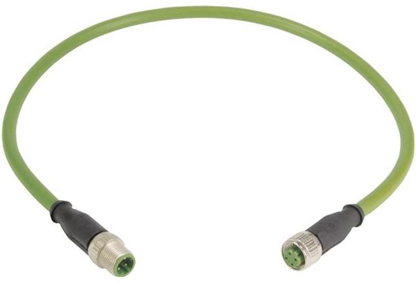 M12-d 4pin M/f Strt Dbl End 5.0m Pur - 21349293477050