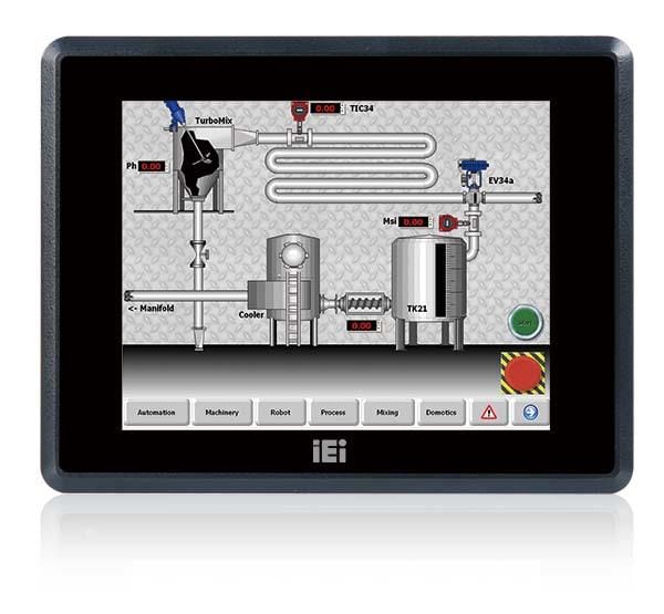 8" 500 Cd/m Svga Lcd Monitor, Aluminum Front Panel, Black Color, W/ Usb ...