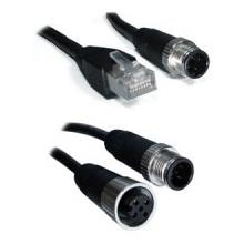8-pin M12 Male To 8-pin M12 Female Ip-67 Ethernet Cable, 10m - A Coding ...
