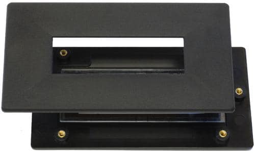 Bezel For 20x4 Display, Abs, Black - BEZ-204A-V1-W-OEM