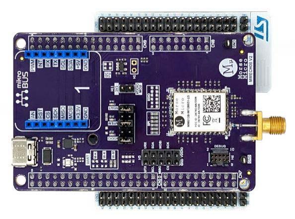 Wi-fi Halow Shield + Stmicro Stm32wb55rg - MM6108-EKH08-05US-01