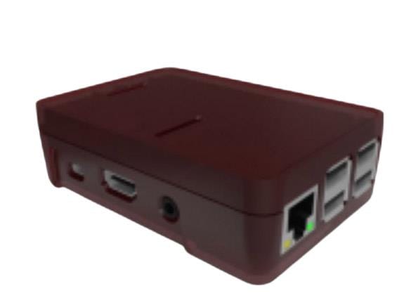 Raspberry Pi3 Enclosure 3.8 X 2.6 X 1.2 Inch - Dark Red, Semi ...
