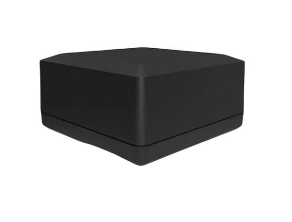 3" Square Utility - Tall Cover Black Abs - S3A-333315-T