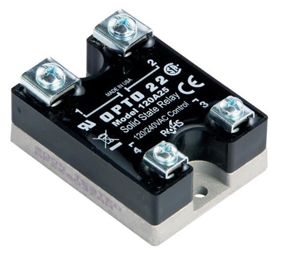 120 Vac, 25 Amp, Ac Control Solid State Relay (ssr) - 120A25