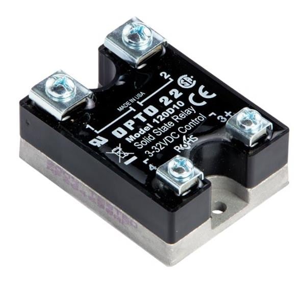 120 Vac, 10 Amp, Dc Control Solid State Relay (ssr) - 120D10