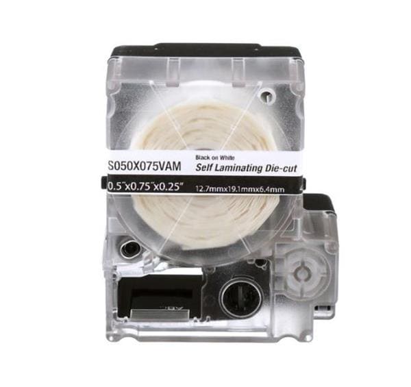 Mp Cassette, Turn-tell Self-laminating Label, Vinyl, 1.00" W X 1.25" H ...