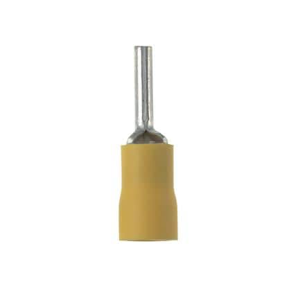 Stronghold Pin Terminal, Vinyl Insulated, 12 - 10 Awg, .55 Pin Length ...