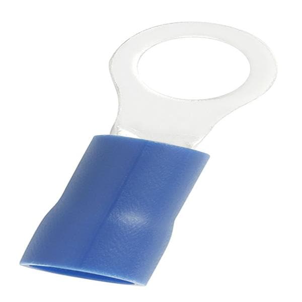 Insulated Vinyl Ring Terminal For Wire Range 6 (16) Stud Size 3/8" (m10 ...