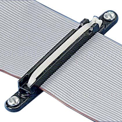 Flat Cable Base, 1" (25.4mm)w Cable, #10 Screw (m5), Bl - FCBI1-S10-C20