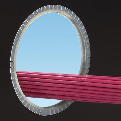 Grommet Edging, Slot 100', Poly, Natural - GEE62F-C