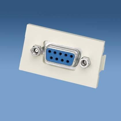 1/3 Insert, 9-pin Female/female Coupler, Off White - CHD9CIWY