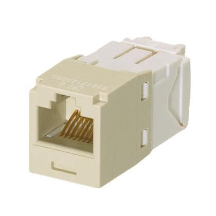 Mini-com Module, Cat 6, Utp, 8 Pos 8 Wire, Univ, Electric Ivory, Tg ...