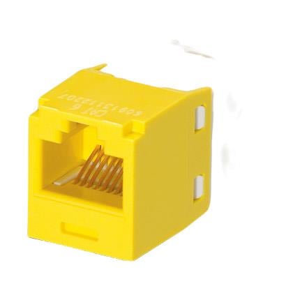 Mini-com Module, Cat 6, Utp, 8 Pos 8 Wire, Universal, Yellow, Tg Style ...