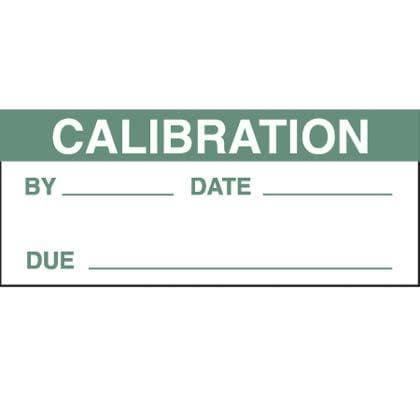 Write-on Label, Vinyl Cloth, 'calibration', 1.50" X 0.63", 14 Pc/cd, 25 ...
