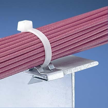 Cable Tie Mount, Metal Clip-on - MCMS25-P-C