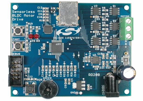Sensorless Bldc Reference Design Kit - SLBLDC-MTR-RD