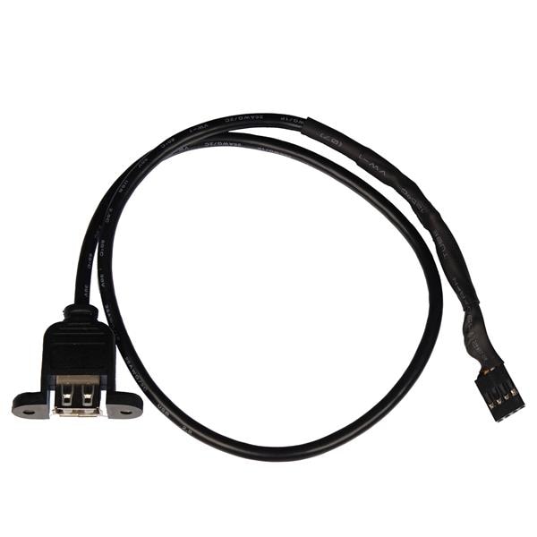 A Native Usb Port B Panel Mount Cable - Female Usb Type-a To Female Idc ...