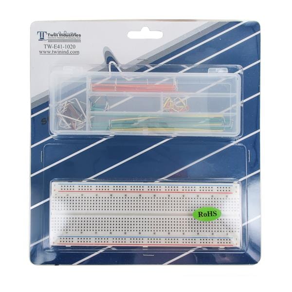 Solderless Breadboard 2" X 6.5"; 1 Terminal Strip With 630 Tie Points ...