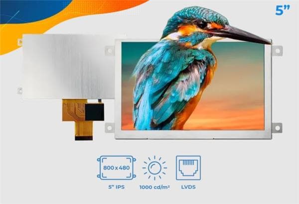 5.0", Lvds, Frame, No Touch - SM-RVT50HQLFWN00